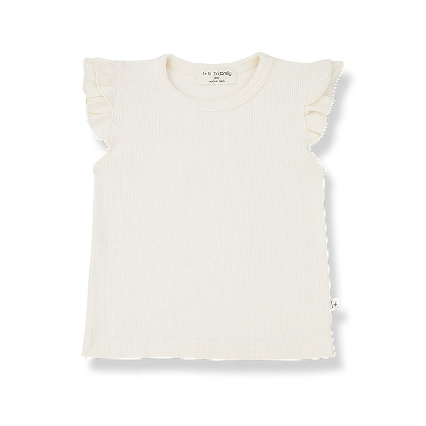One More in the Family, Silvana Girl Top in Bone – CouCou